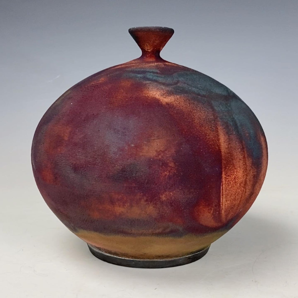 Wheel Thrown Ceramic Raku Vessel Fine Art by Galaxy Clay – galaxyclay